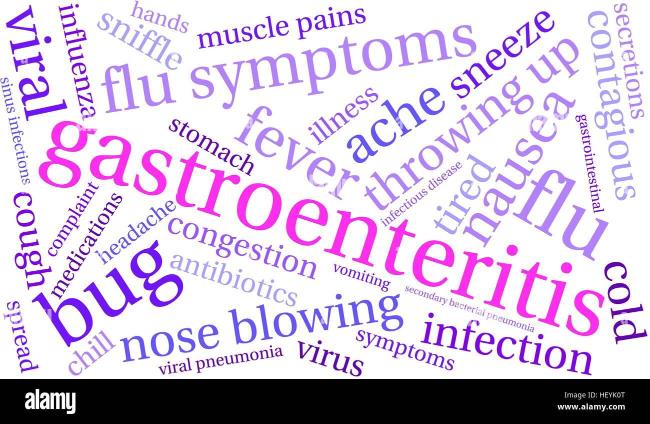 Gastroenteritis word cloud on a white background Stock Vector Image ...