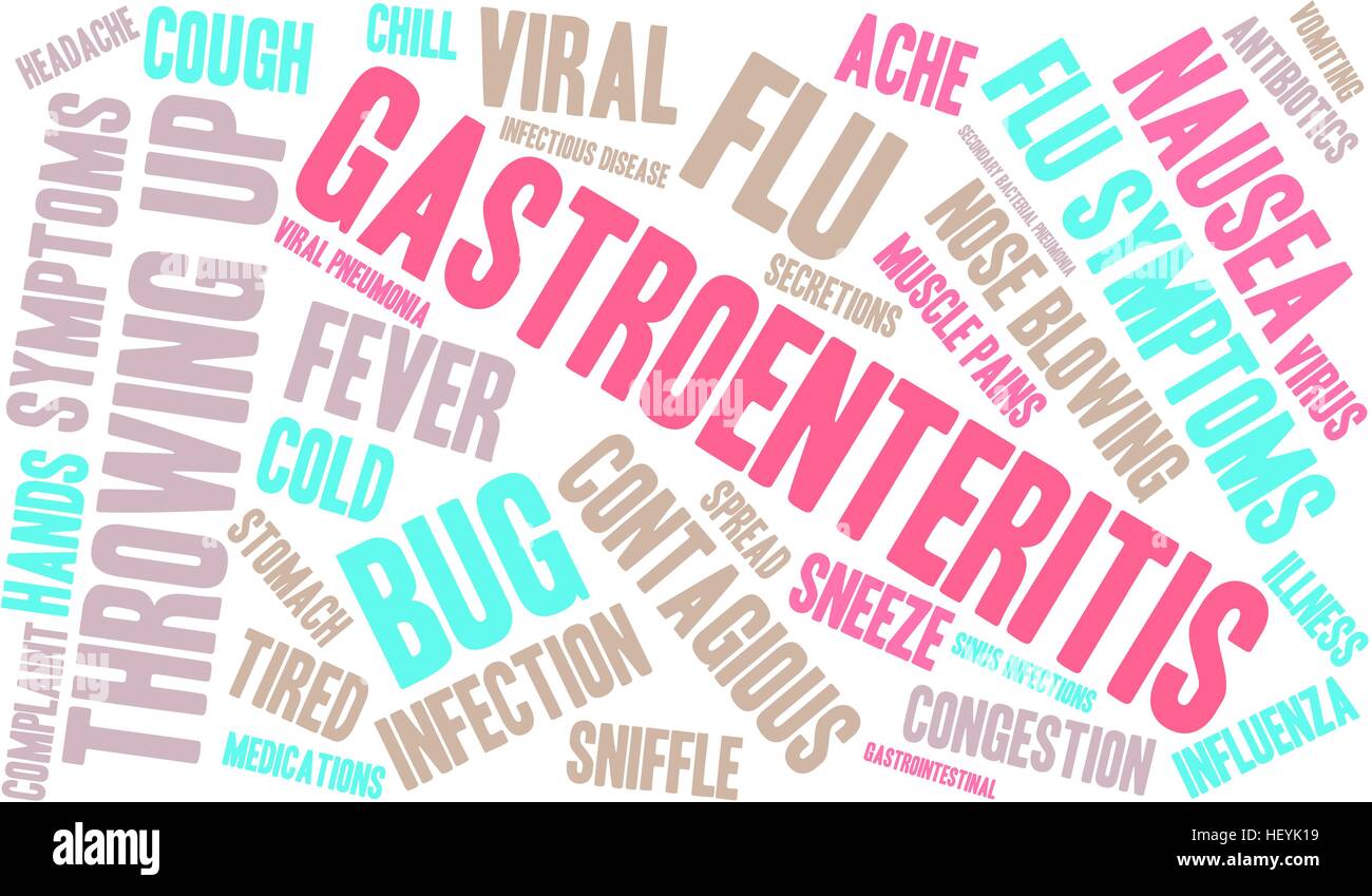 Gastroenteritis word cloud on a white background Stock Vector Image ...