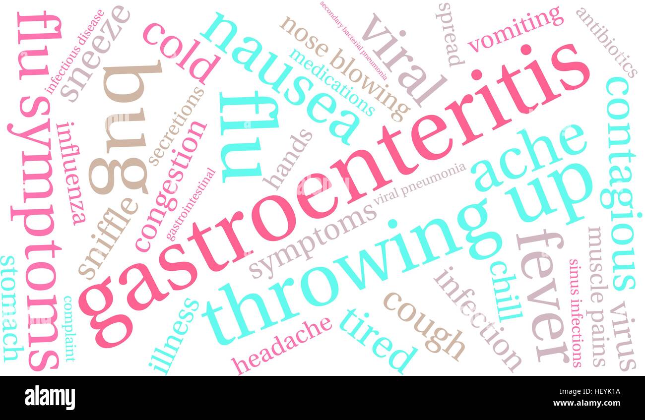Gastroenteritis word cloud on a white background Stock Vector Image ...