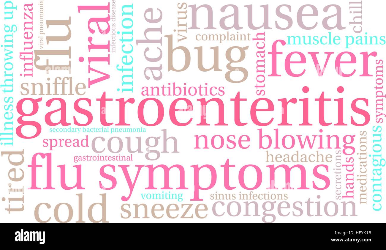 Gastroenteritis word cloud on a white background Stock Vector Image ...