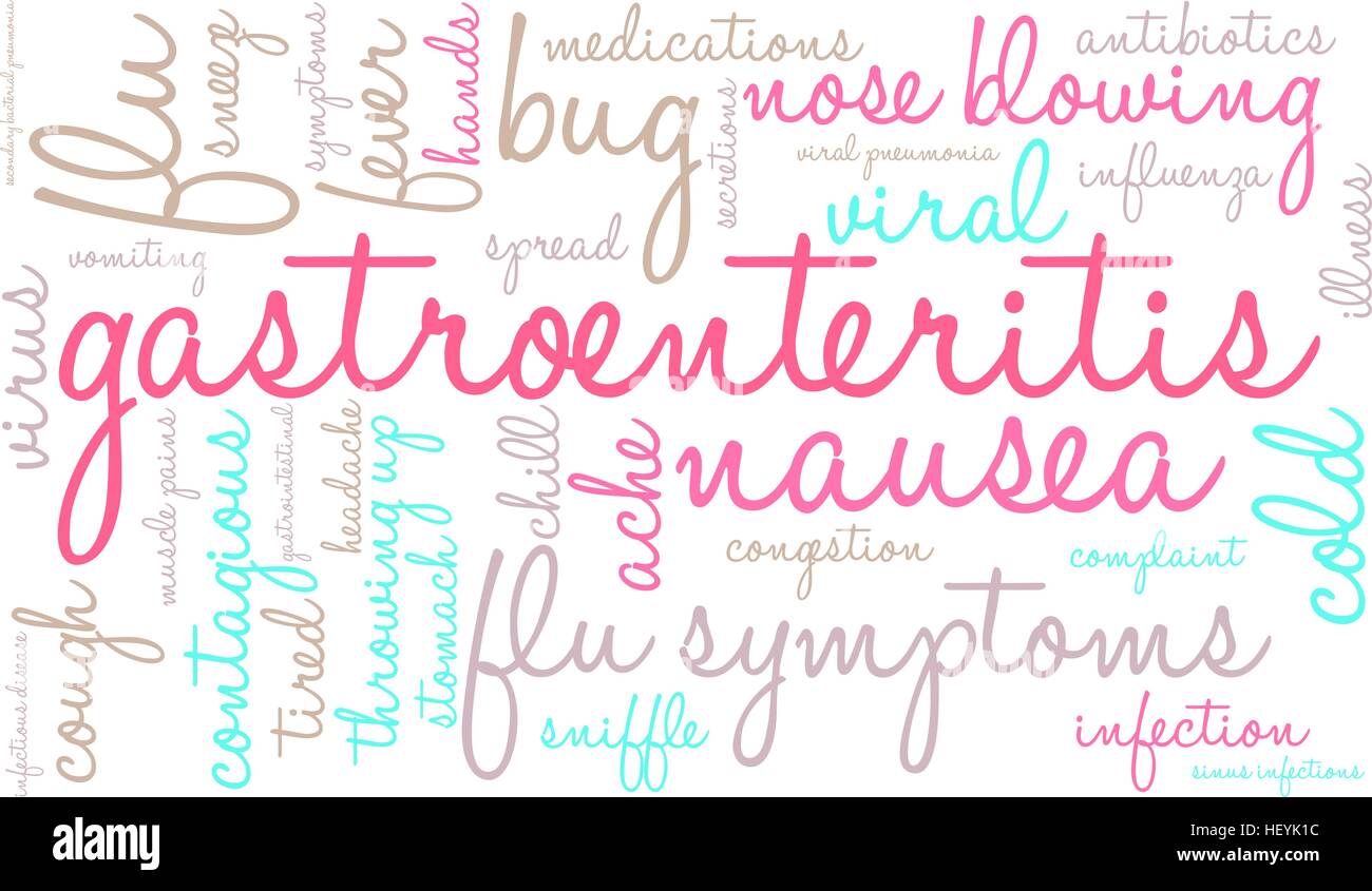 Gastroenteritis word cloud on a white background Stock Vector Image ...