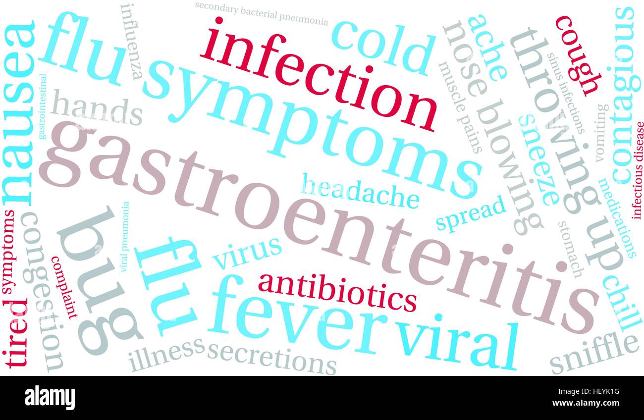 Gastroenteritis word cloud on a white background Stock Vector Image ...