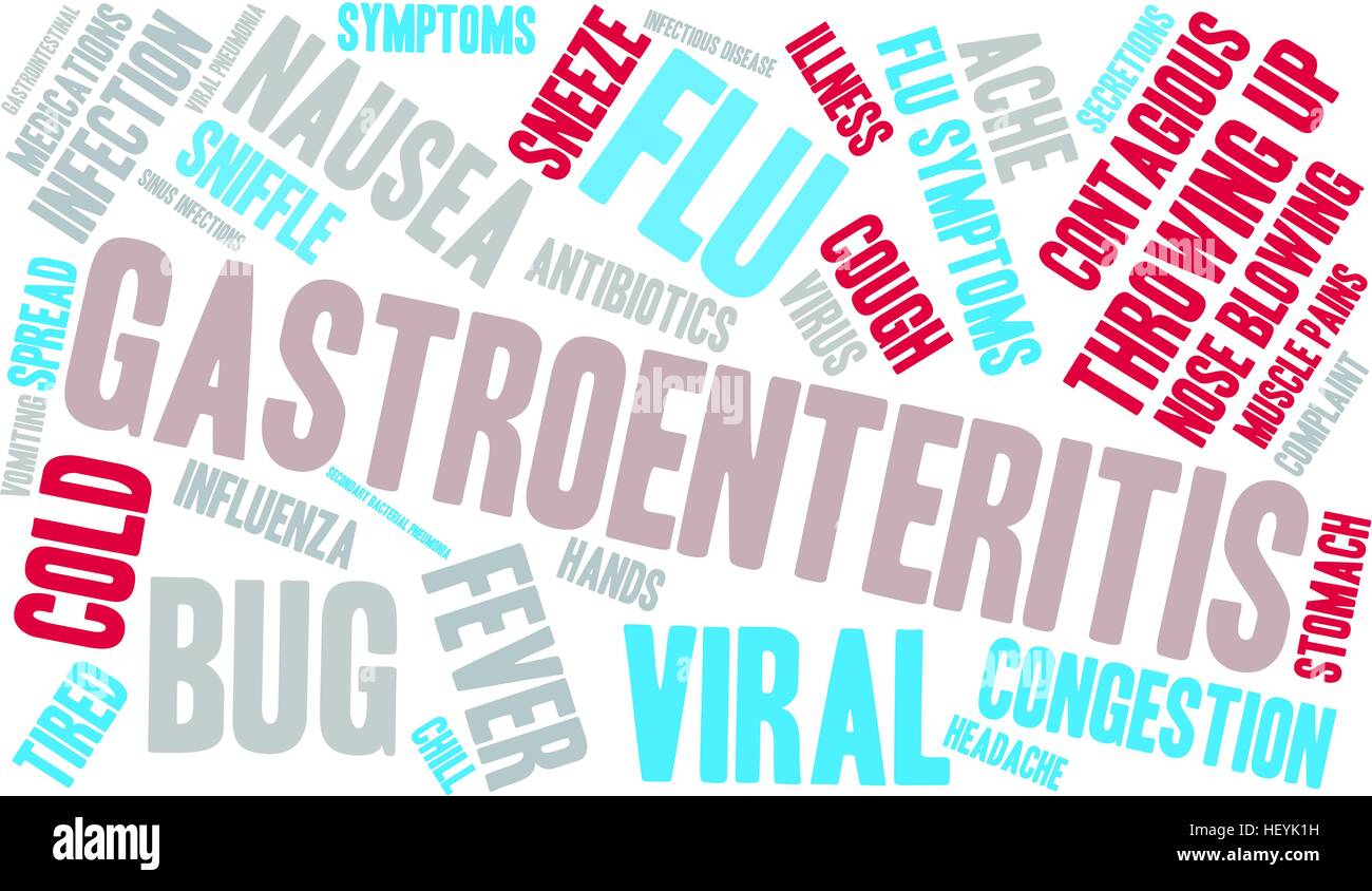 Gastroenteritis word cloud on a white background Stock Vector Image ...