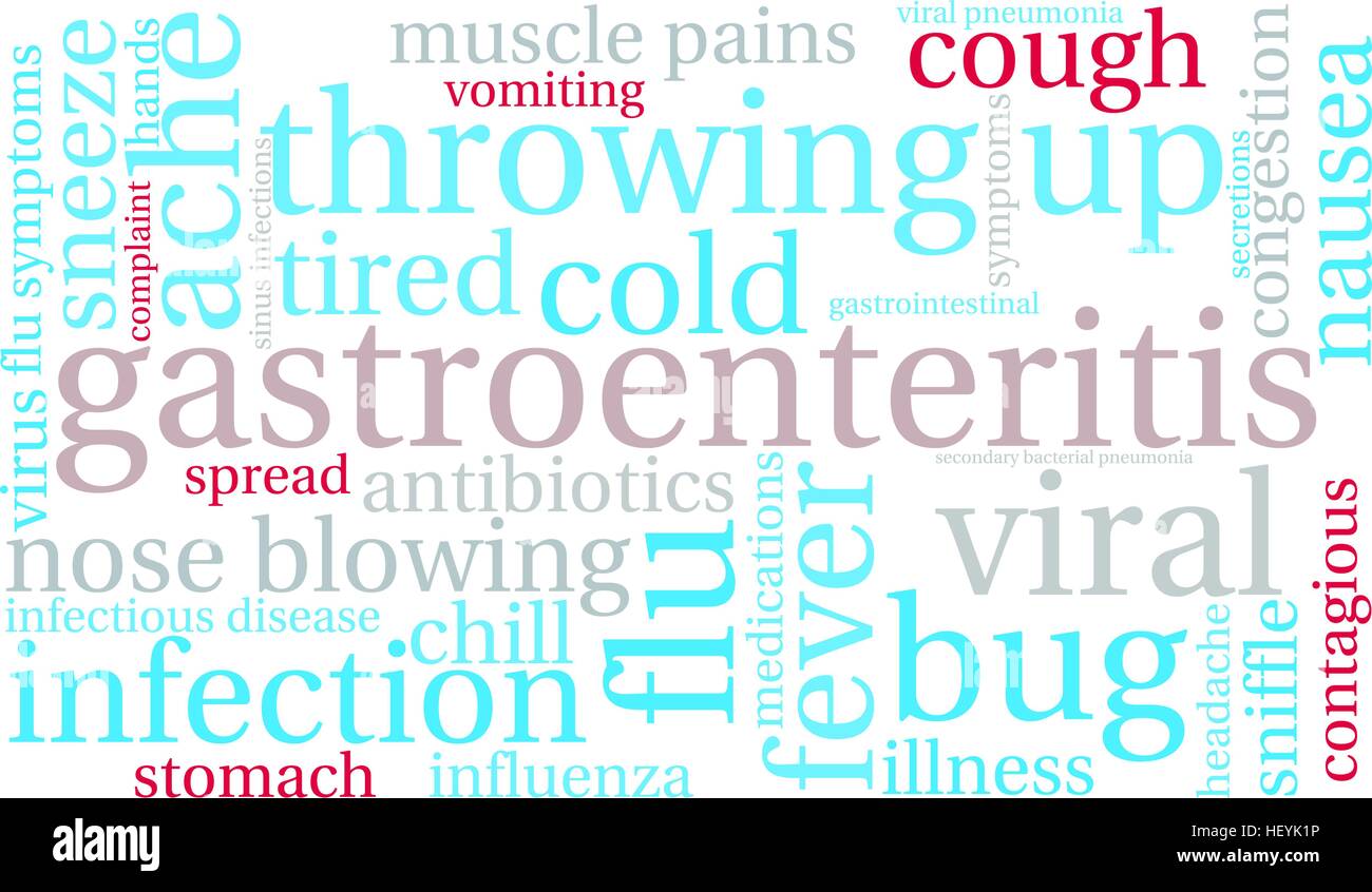 Gastroenteritis word cloud on a white background Stock Vector Image ...