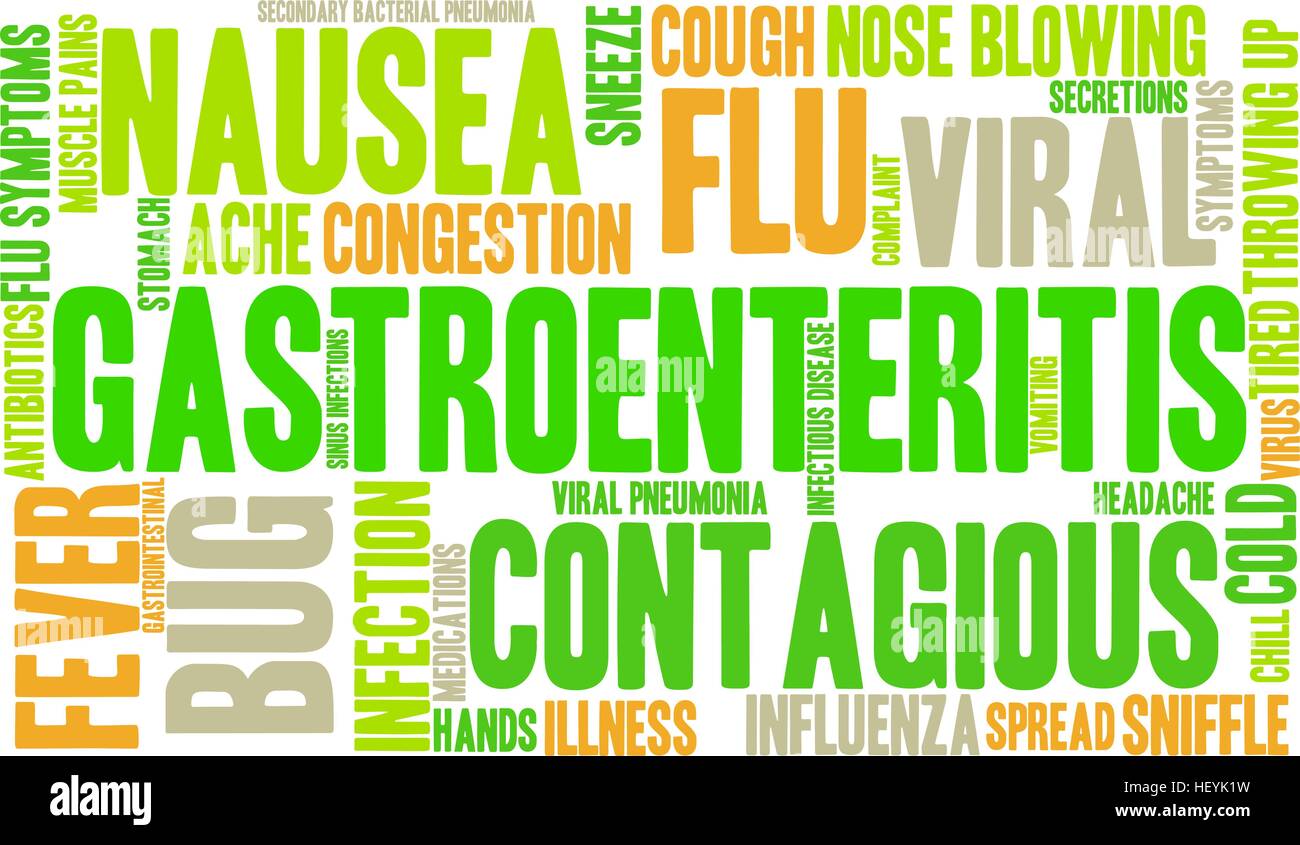 Gastroenteritis word cloud on a white background Stock Vector Image ...