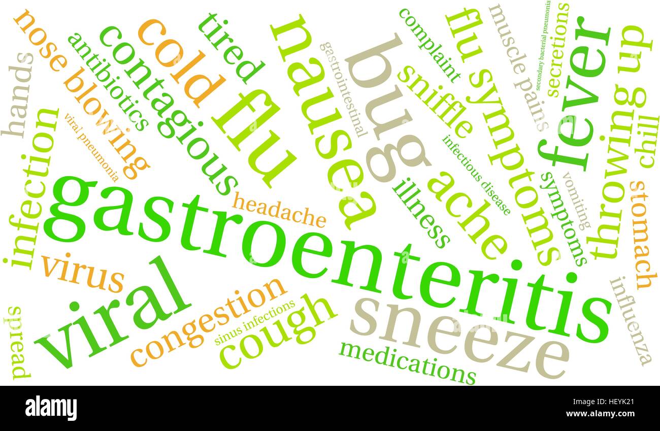 Gastroenteritis word cloud on a white background Stock Vector Image ...