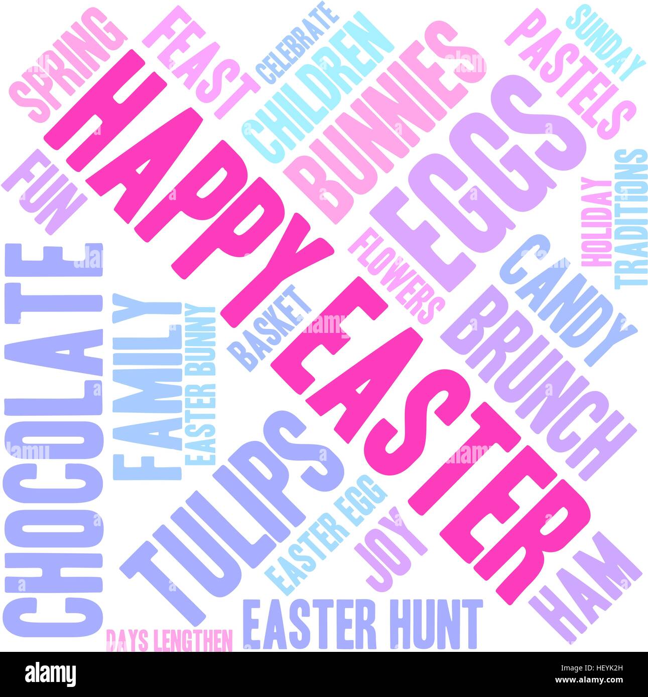 Happy Easter word cloud on a white background Stock Vector Image & Art ...