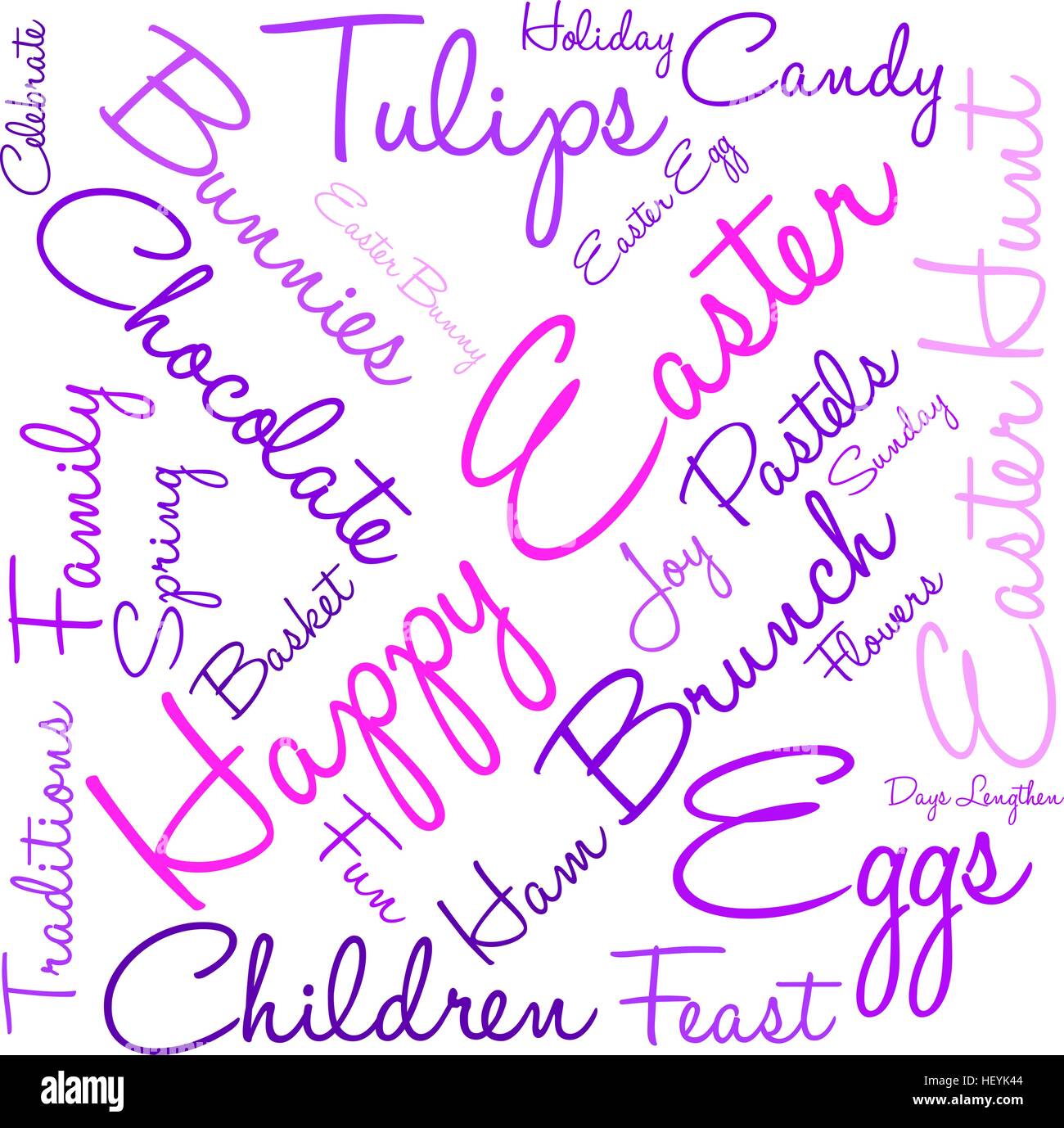 Happy Easter word cloud on a white background Stock Vector Image & Art ...