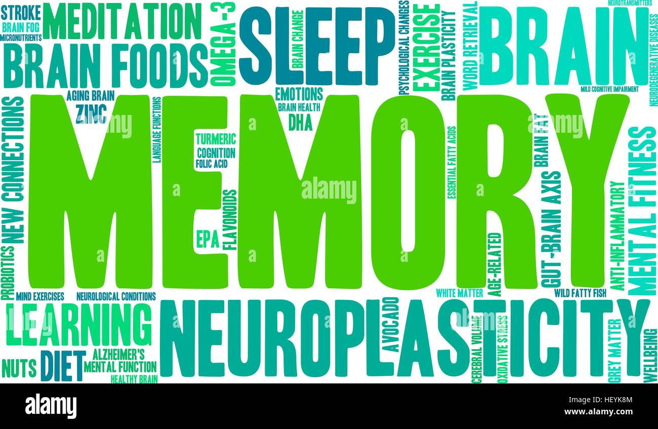Memory word cloud on a white background Stock Vector Image & Art - Alamy