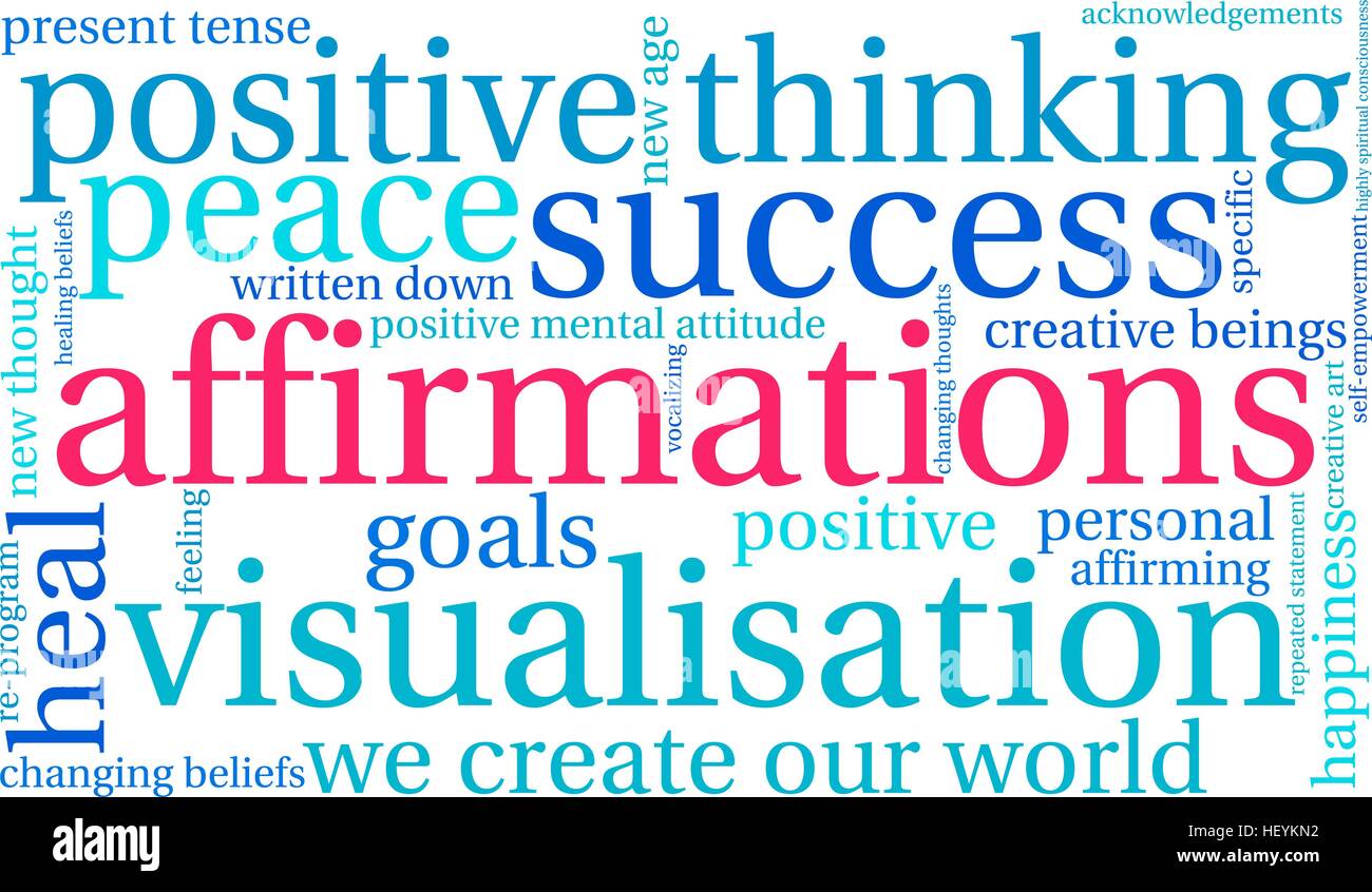Affirmations word cloud on a white background Stock Vector Image & Art ...