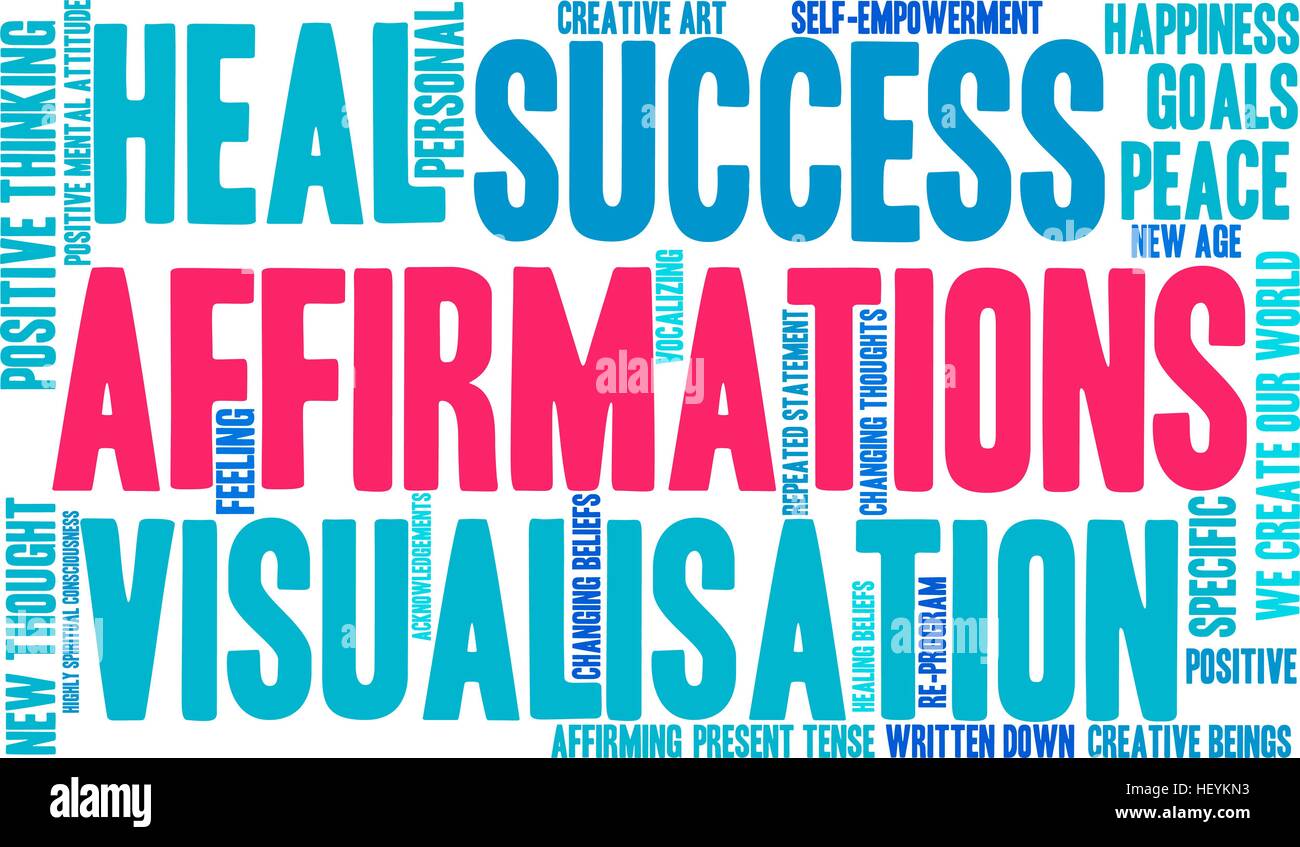 Affirmations word cloud on a white background Stock Vector Image & Art ...