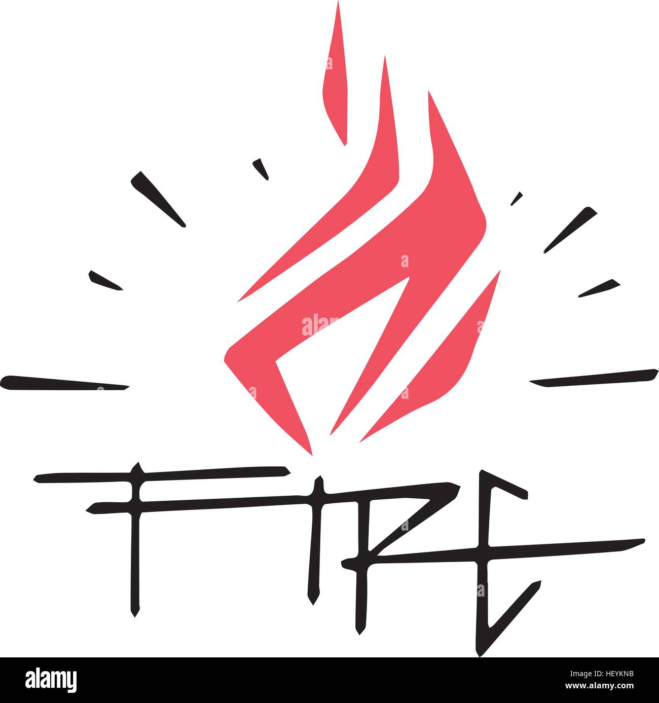 Word fire Stock Vector Images - Alamy