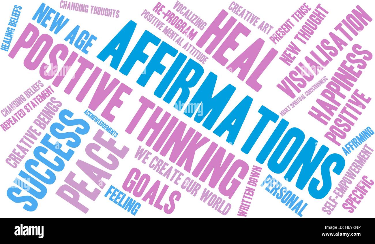 Affirmations word cloud on a white background Stock Vector Image & Art ...