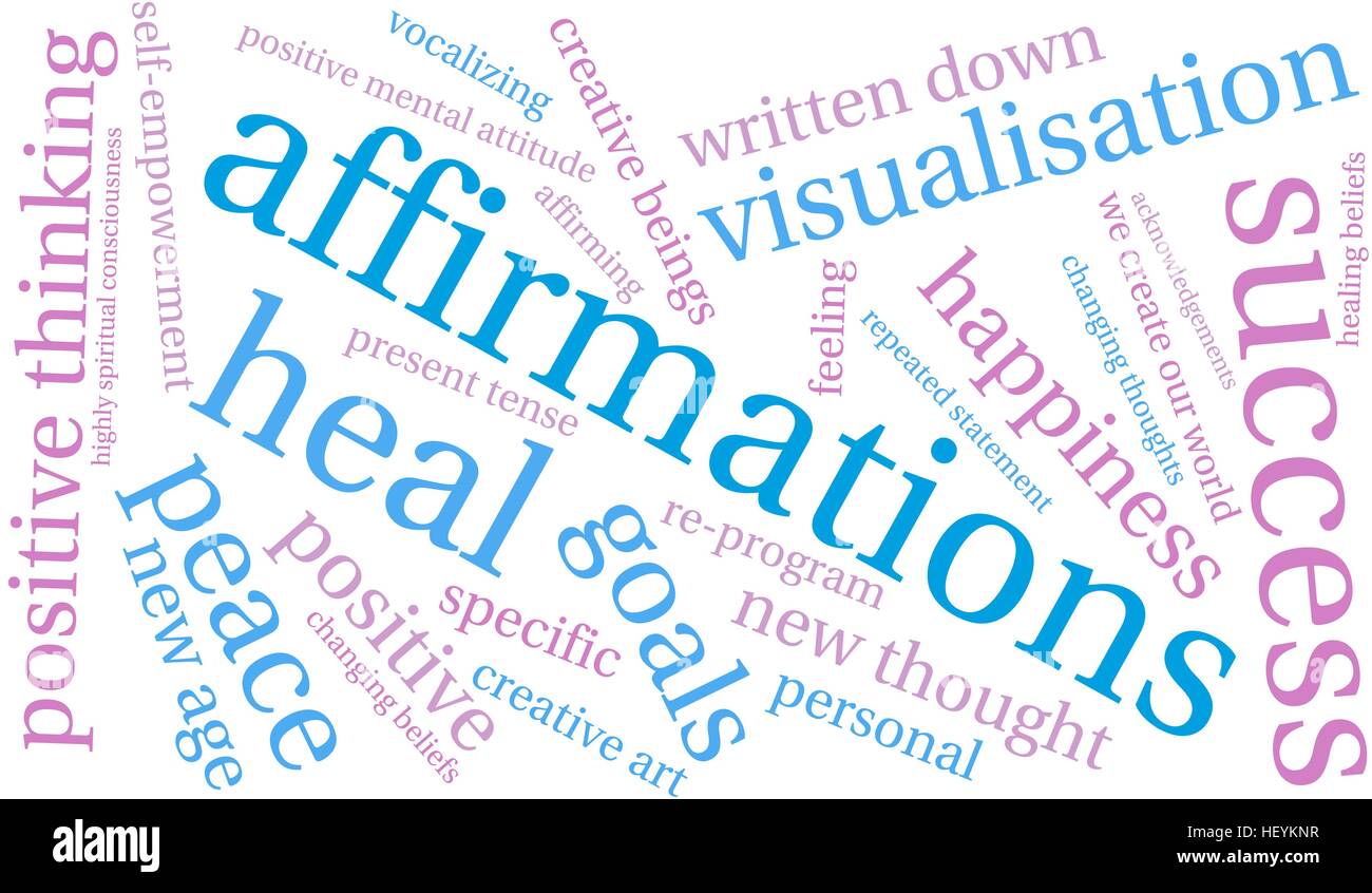 Affirmations word cloud on a white background Stock Vector Image & Art ...