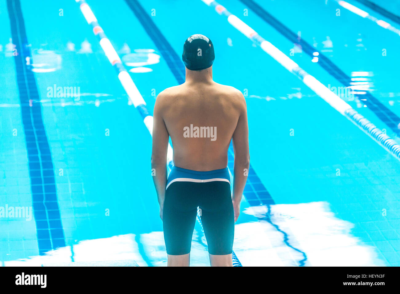 Swimming competition in the pool Stock Photo - Alamy