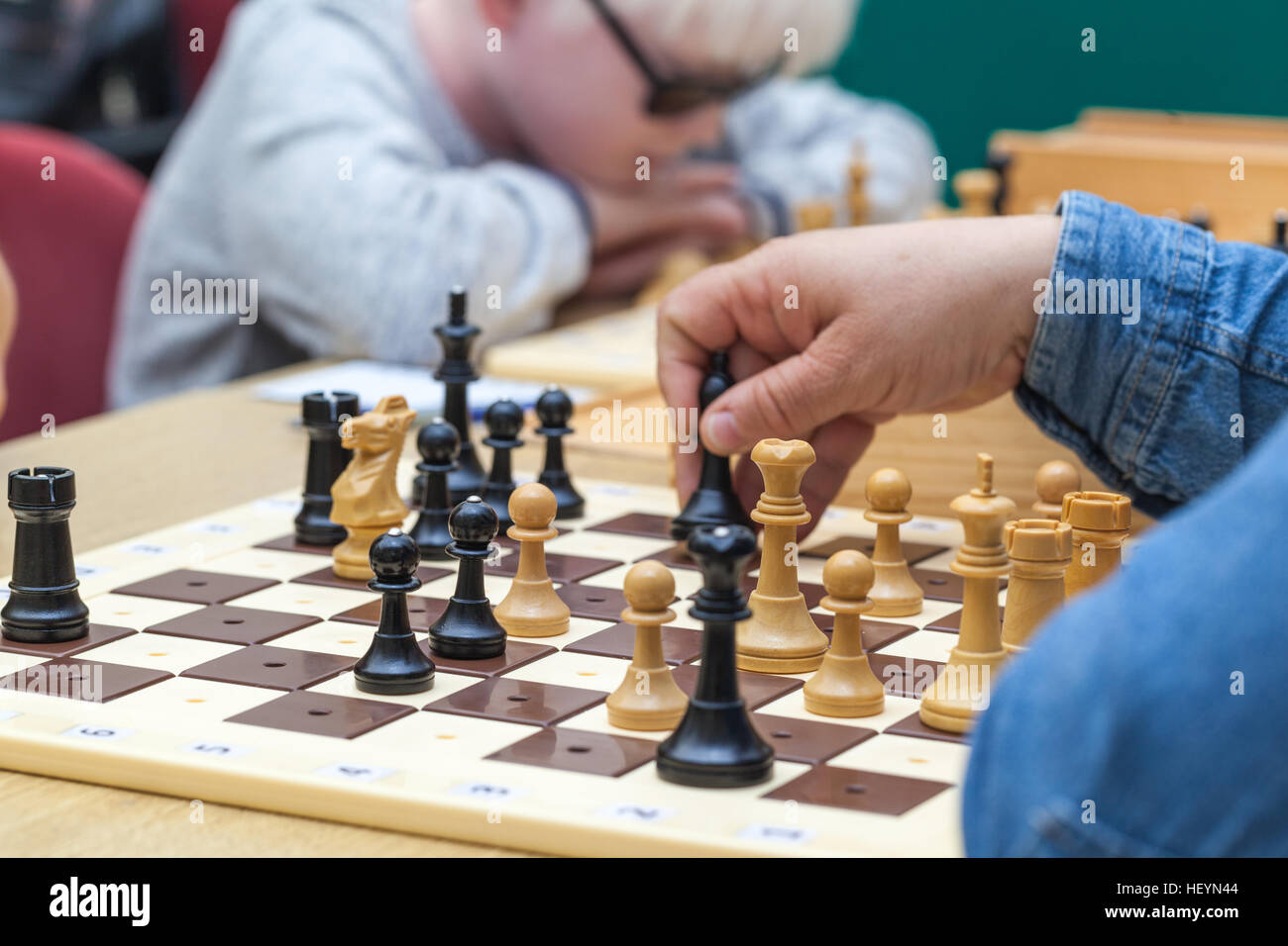 Chess for blind or visually impaired Stock Photo - Alamy