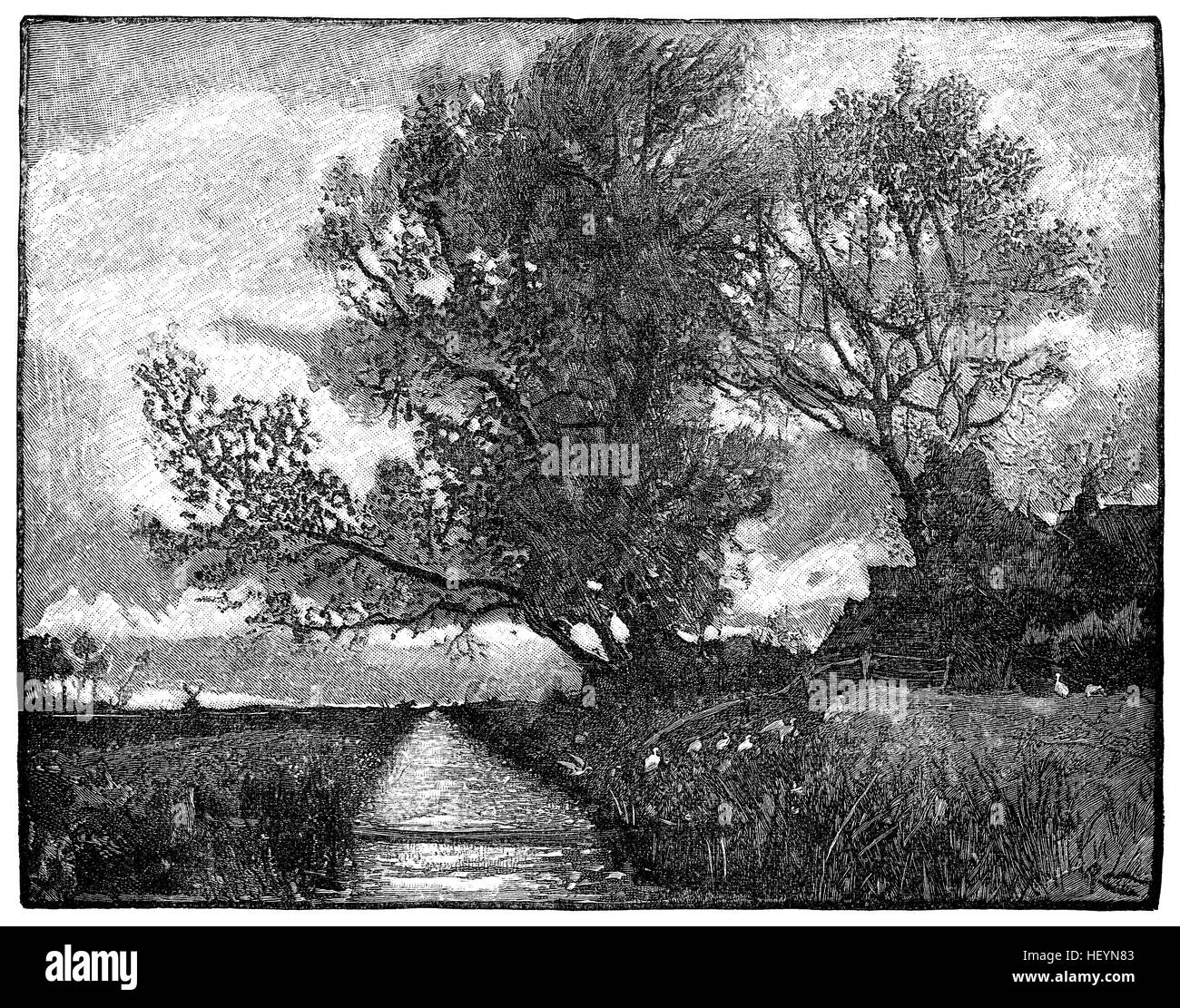 Dyke countryside Black and White Stock Photos & Images - Alamy