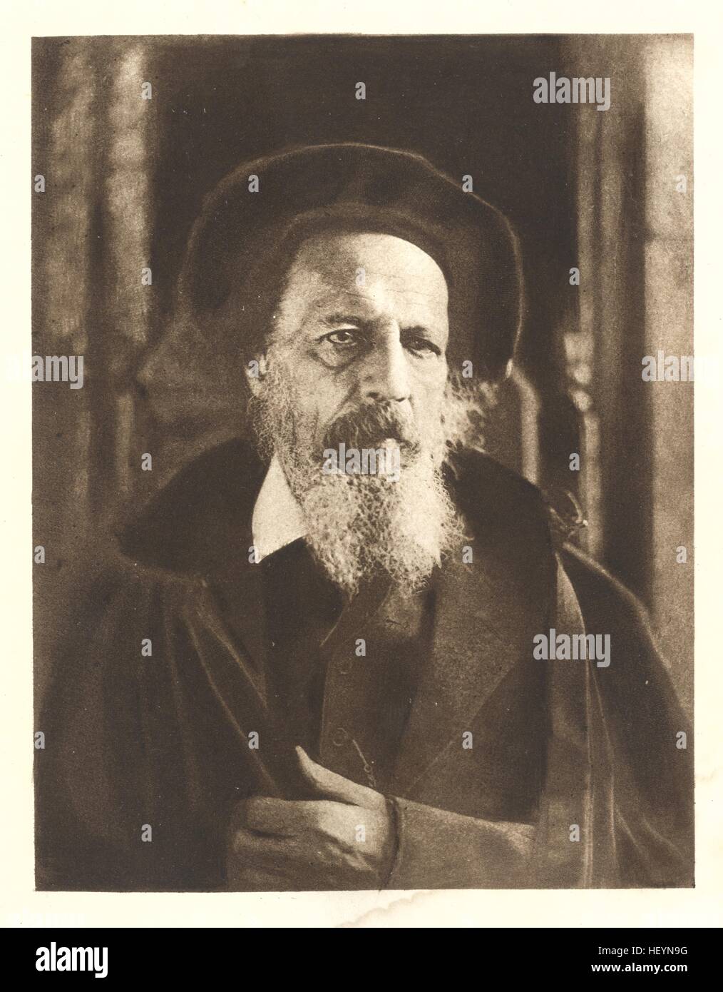 Alfred, Lord Tennyson, 1888, by Henry Herschel Hay Cameron Stock Photo ...