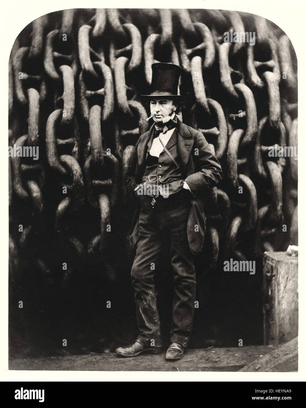 Isambard Kingdom Brunel, 1857, by Robert Howlett Stock Photo - Alamy