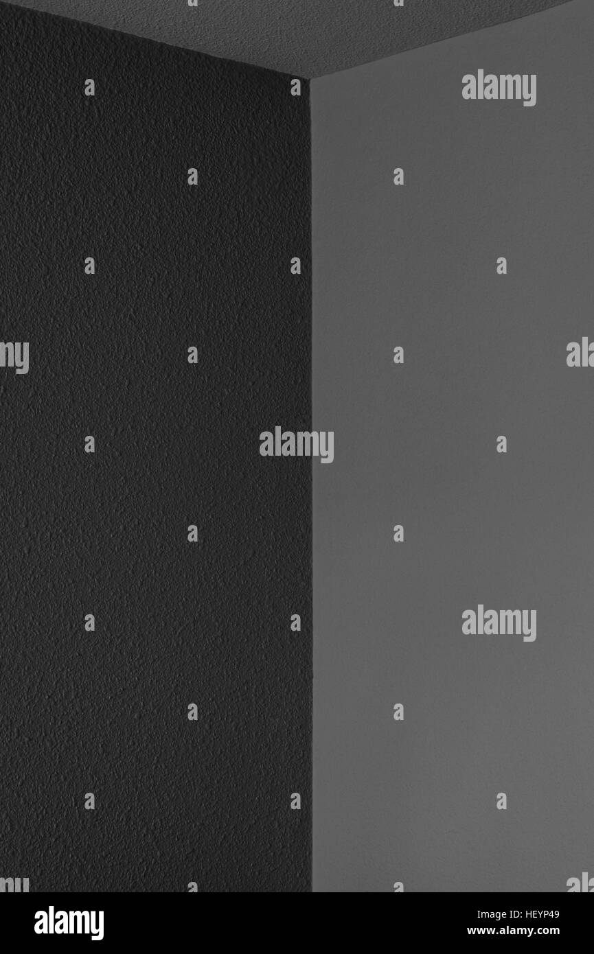 Abstract shapes interior home with light and dark angles wall and empty ...