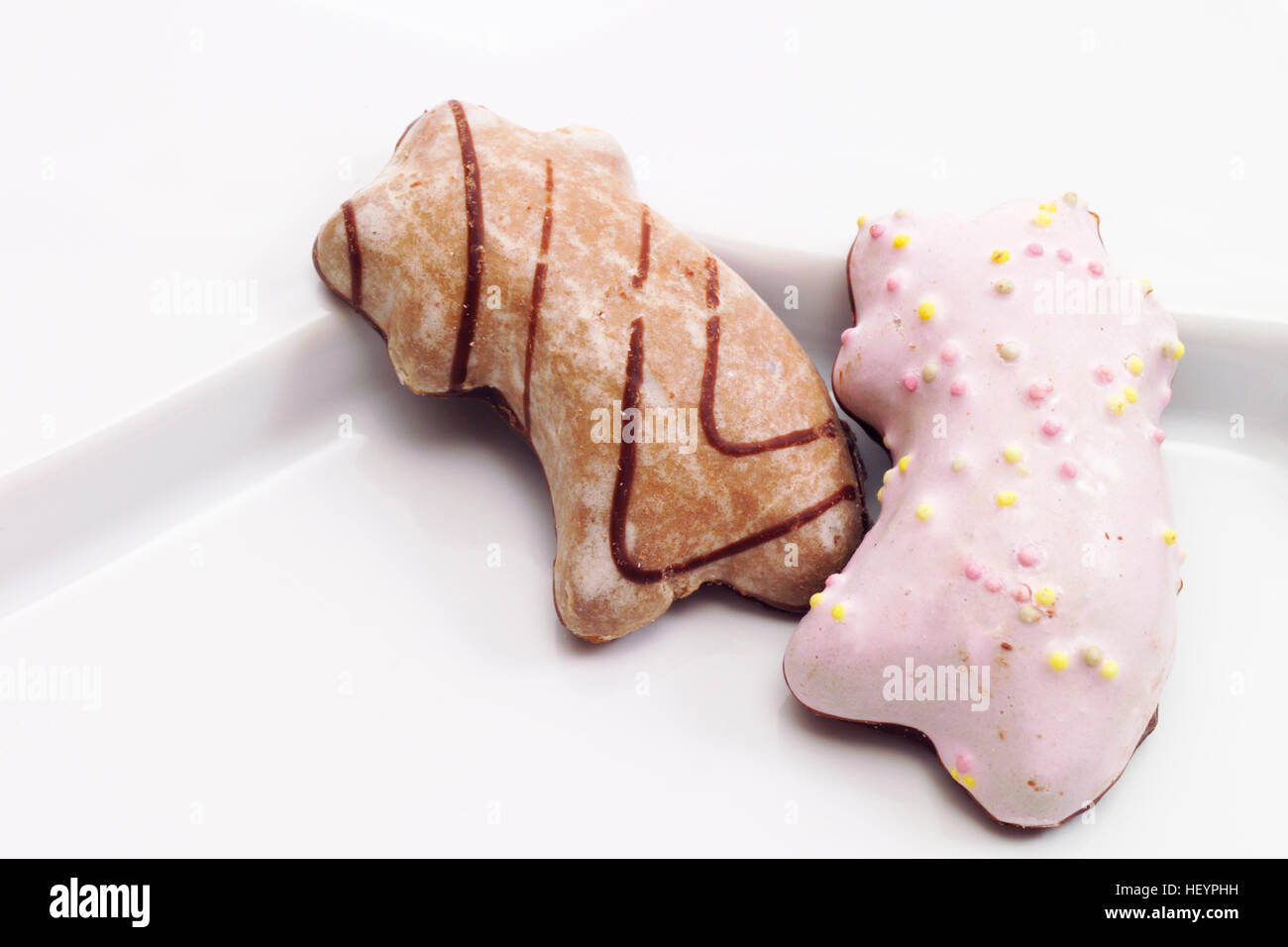 Gingerbread shooting star cookies, Star of Bethlehem Stock Photo - Alamy