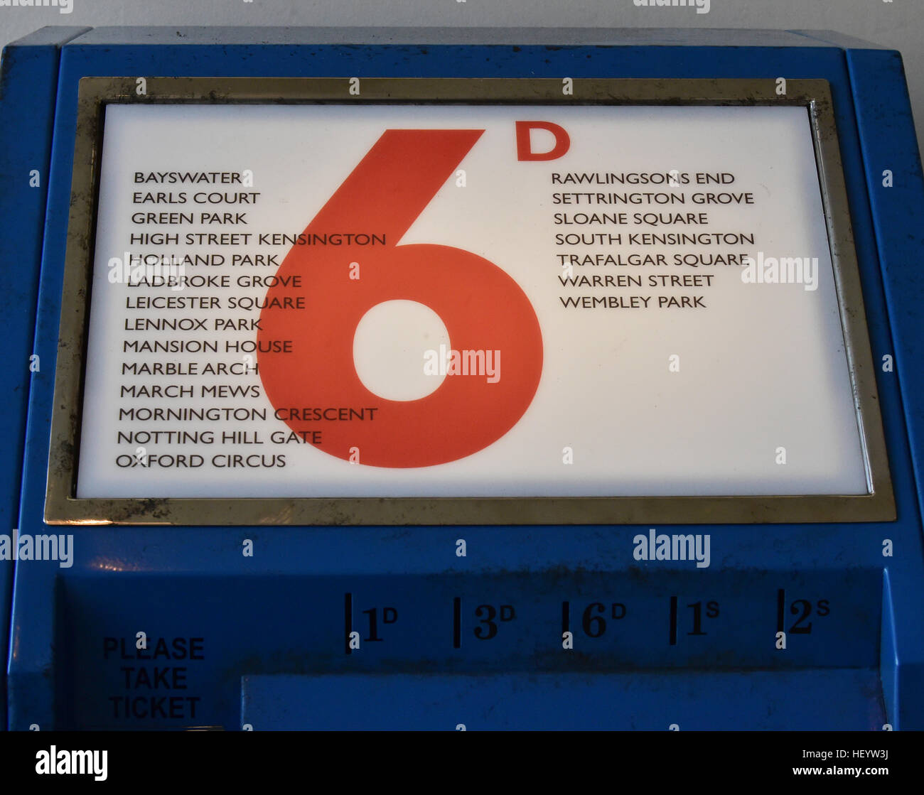 London Underground, Ticket machine, England for the Cup, Goodwood ...