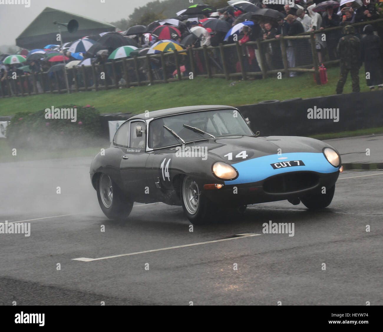 Rob Huff, Richard Meins, Jaguar E-Type FHC, Royal Automobile Club TT ...