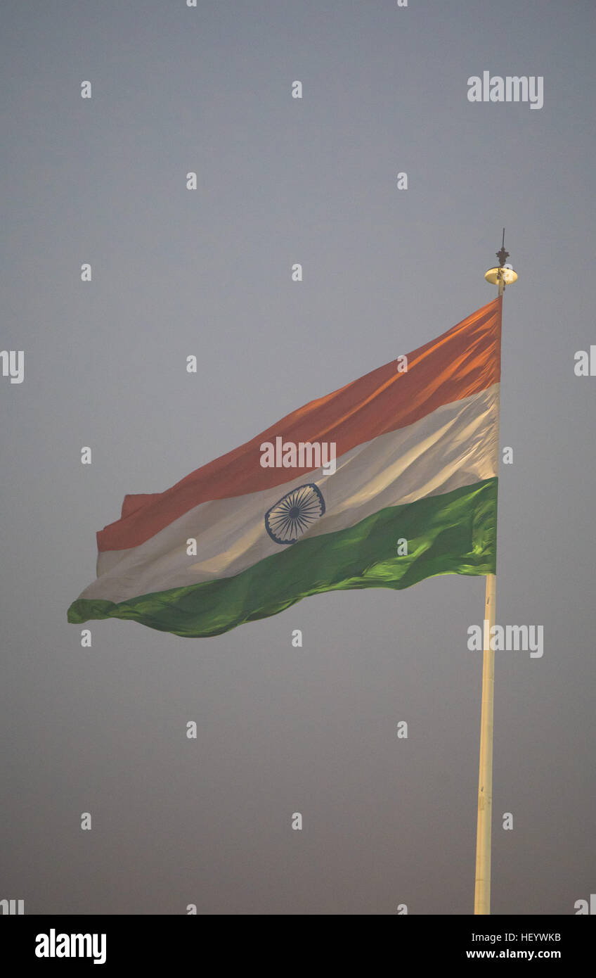 Indian flag outdoor hi-res stock photography and images - Alamy