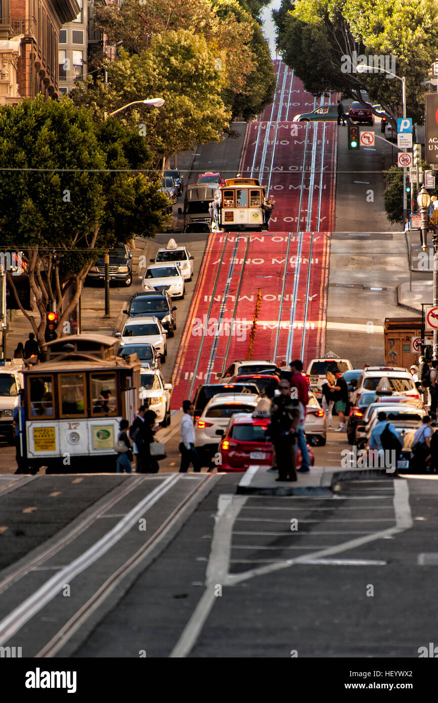 Famous cable car transportation Stock Photo - Alamy