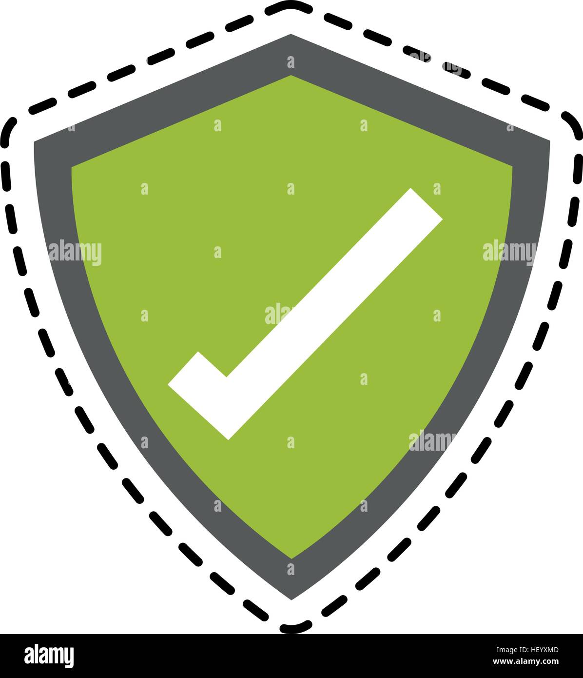 Isolated check mark inside shield design Stock Vector Image & Art - Alamy