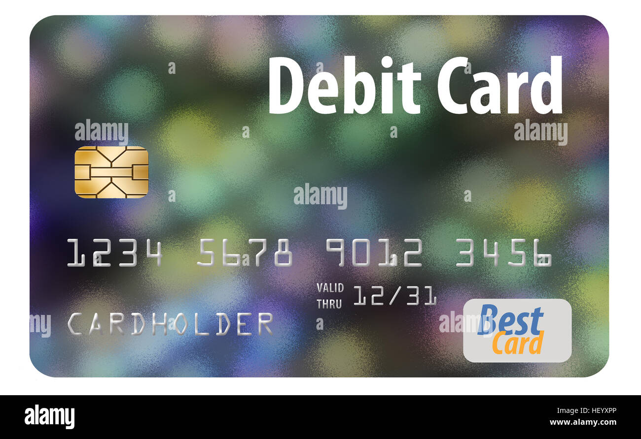 This is a generic, mock debit card isolated on white Stock Photo - Alamy