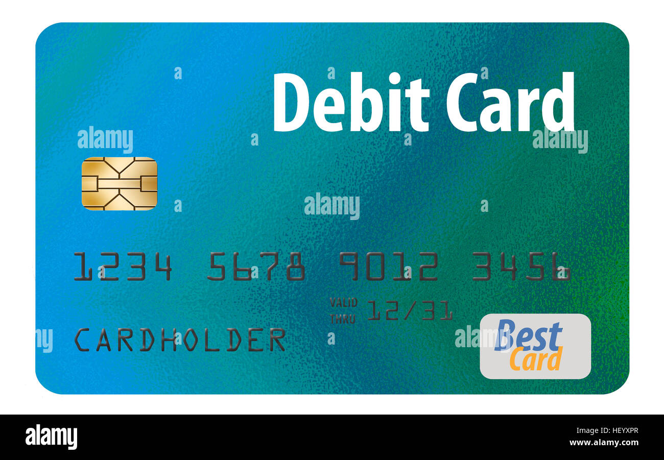 This is a generic, mock debit card isolated on white Stock Photo - Alamy