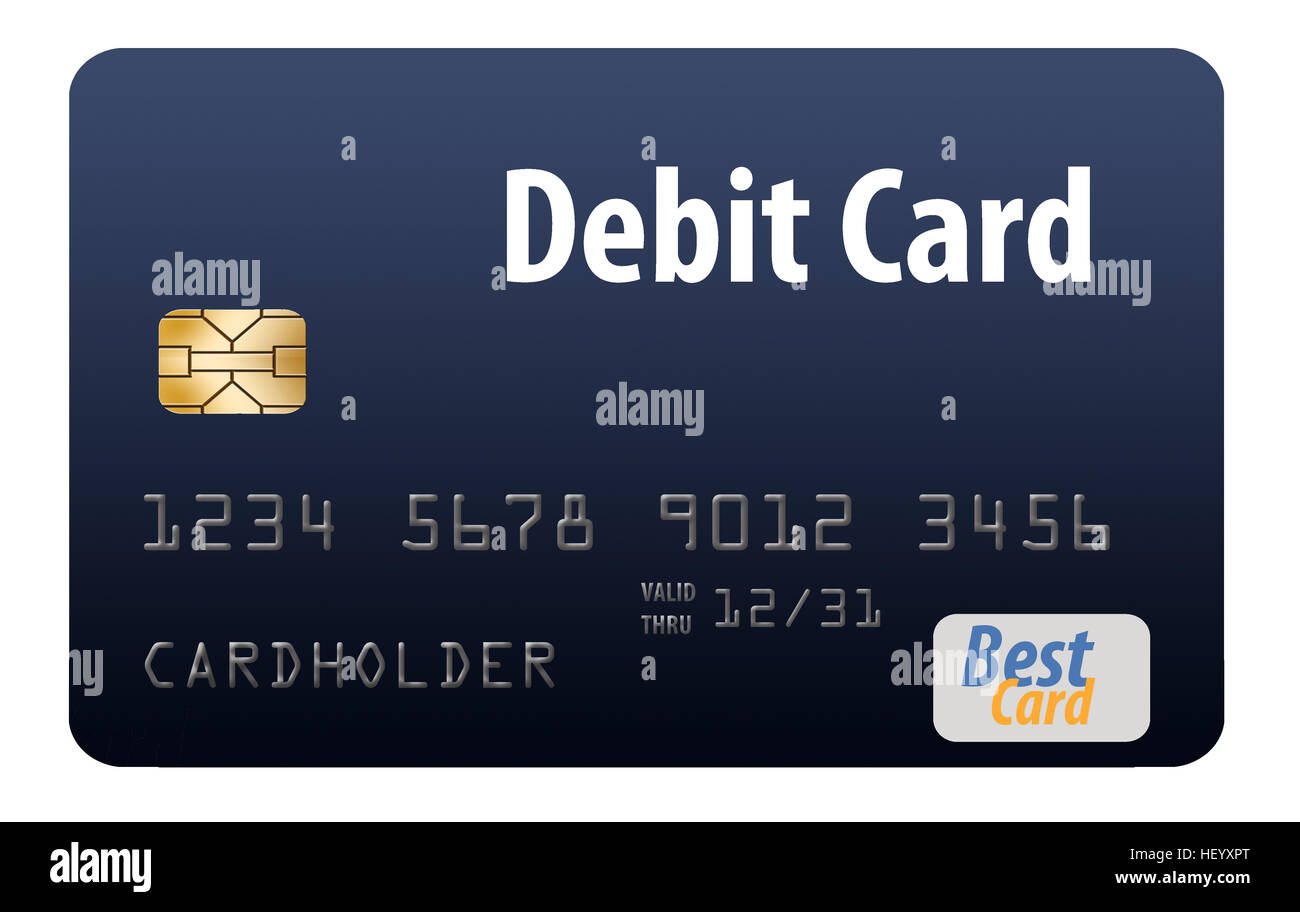 This is a generic, mock debit card isolated on white Stock Photo - Alamy