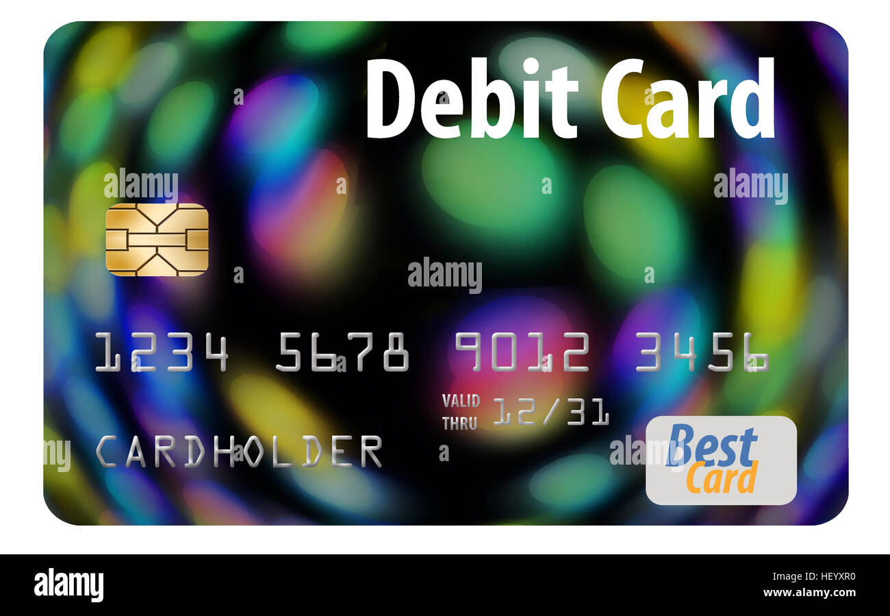 This is a generic, mock debit card isolated on white Stock Photo - Alamy