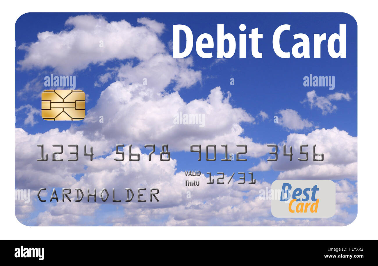 This is a generic, mock debit card isolated on white Stock Photo - Alamy
