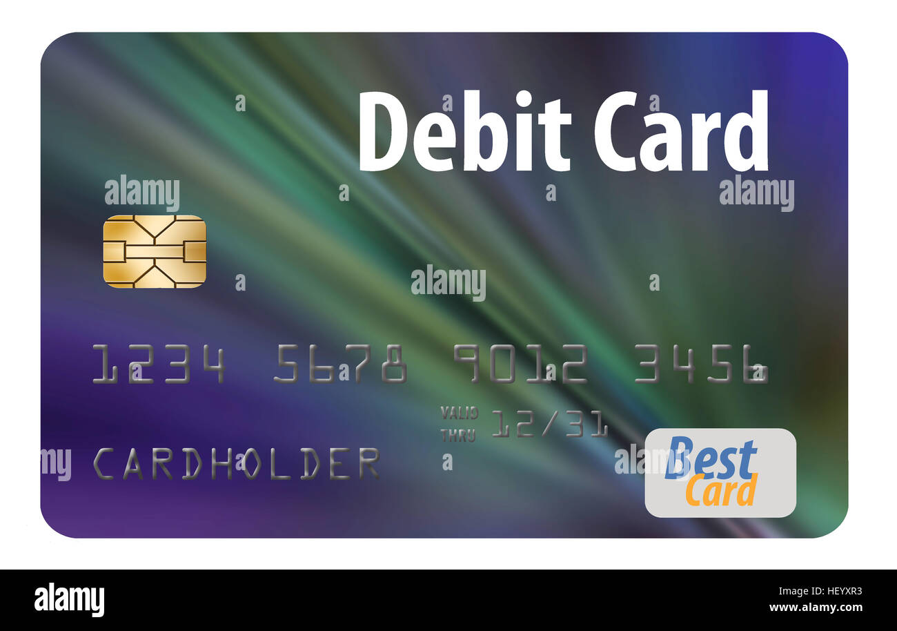 This is a generic, mock debit card isolated on white Stock Photo - Alamy