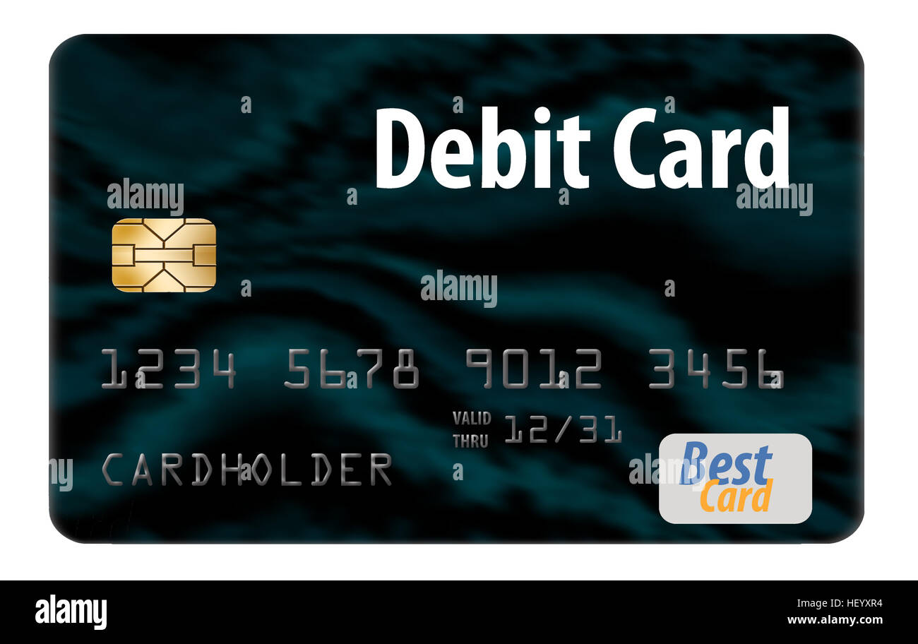 This is a generic, mock debit card isolated on white Stock Photo - Alamy