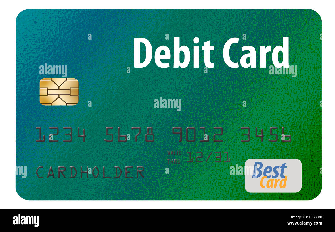 This is a generic, mock debit card isolated on white Stock Photo - Alamy