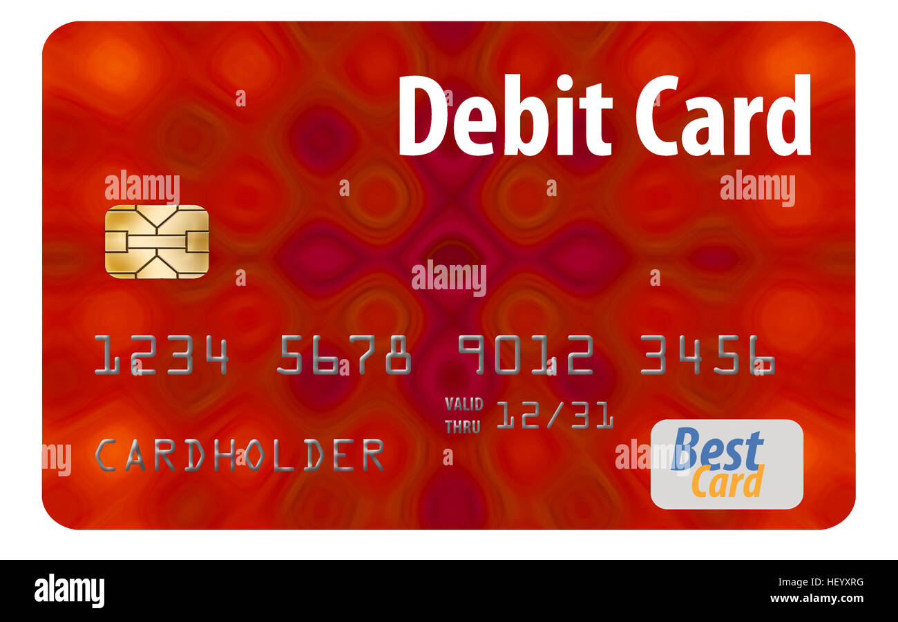 This is a generic, mock debit card isolated on white Stock Photo - Alamy