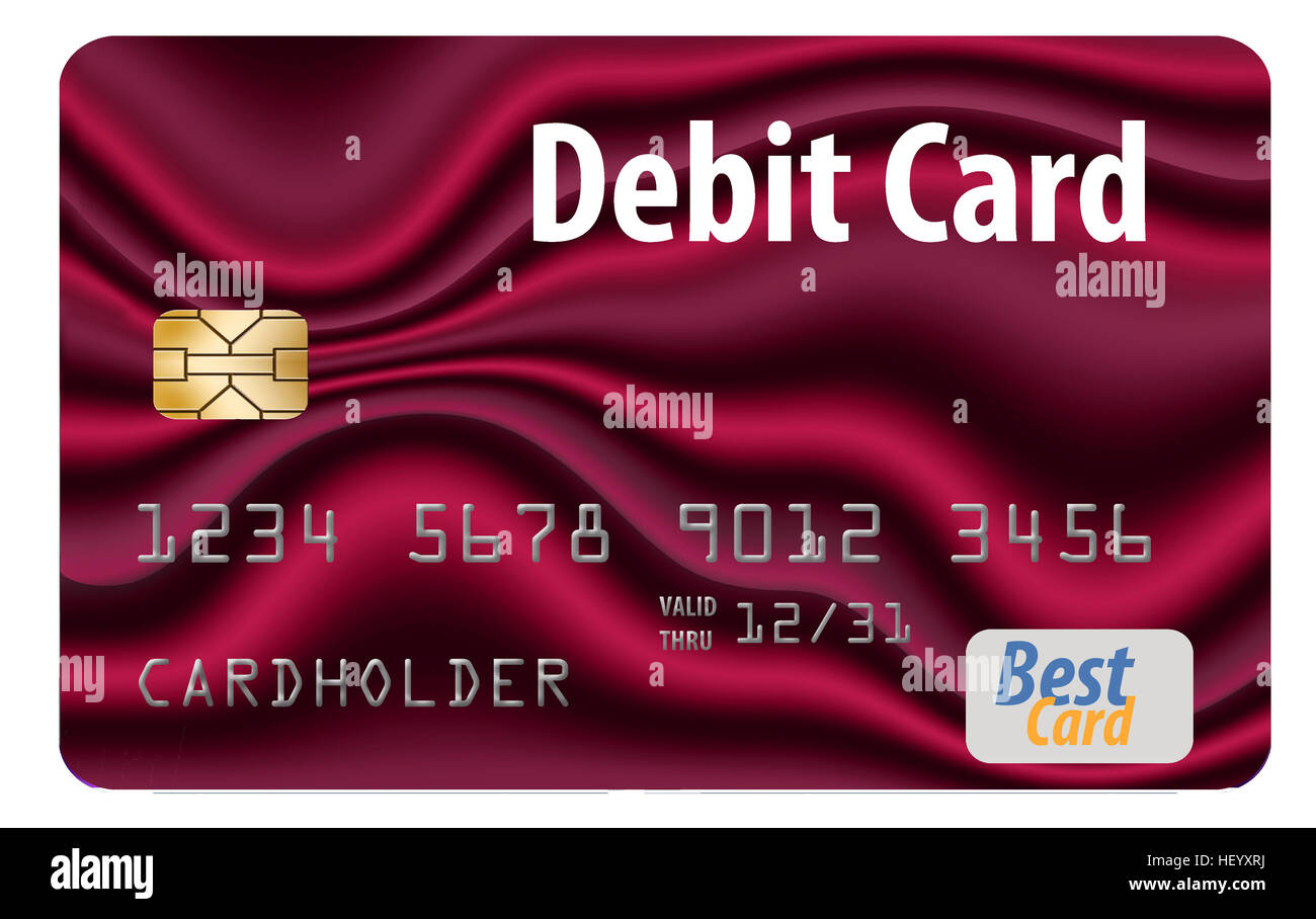 This is a generic, mock debit card isolated on white Stock Photo - Alamy