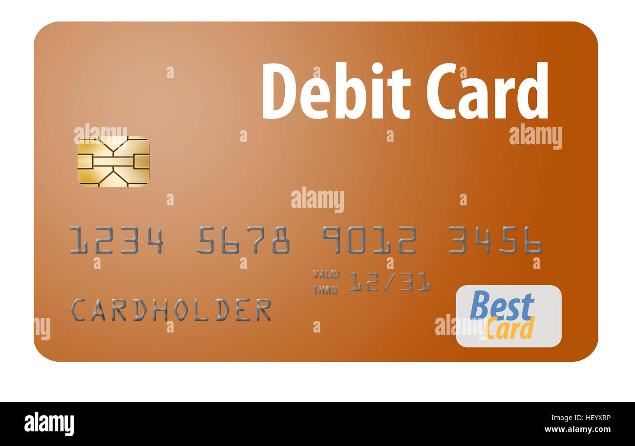 This is a generic, mock debit card isolated on white Stock Photo - Alamy