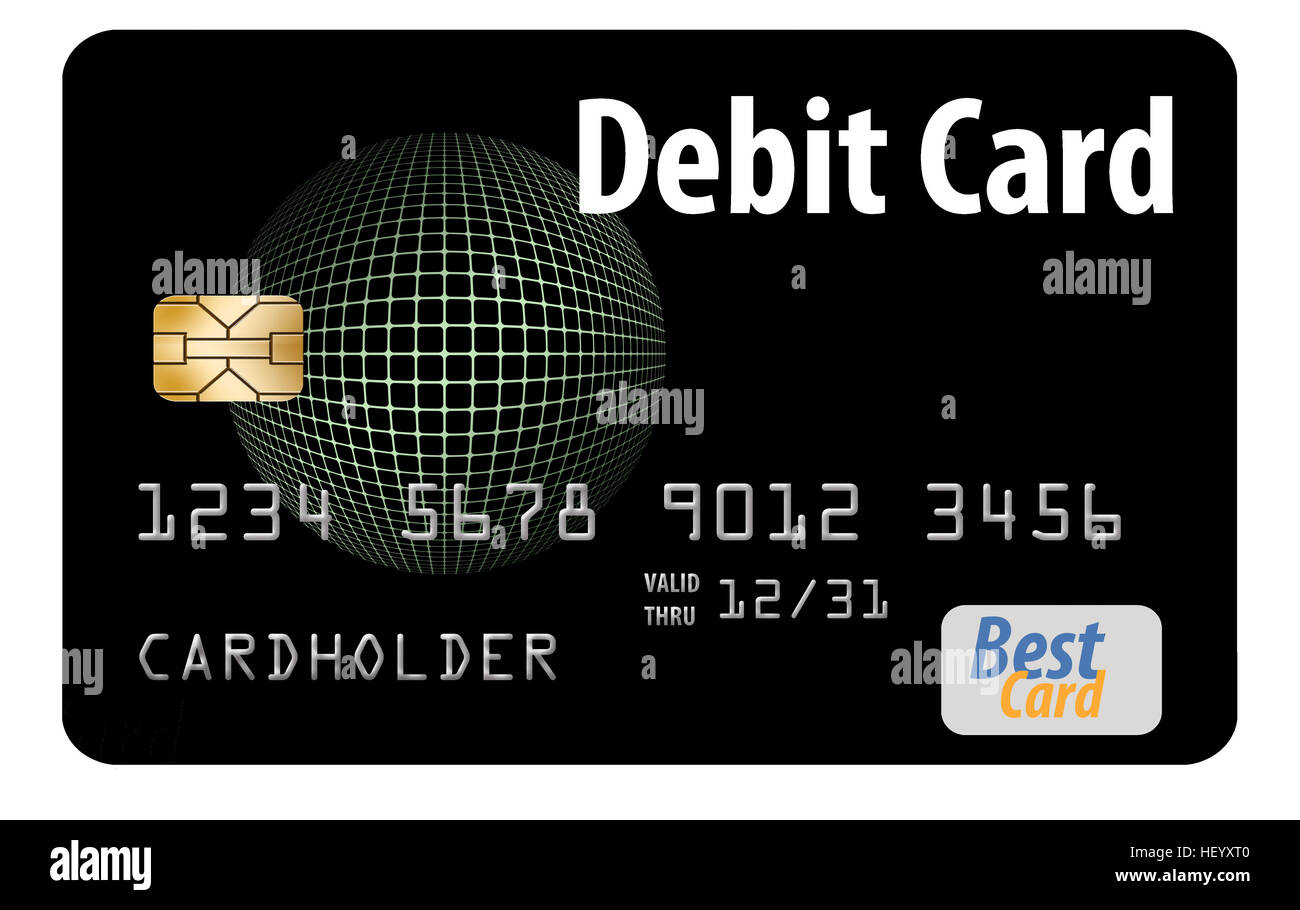 This is a generic, mock debit card isolated on white Stock Photo - Alamy