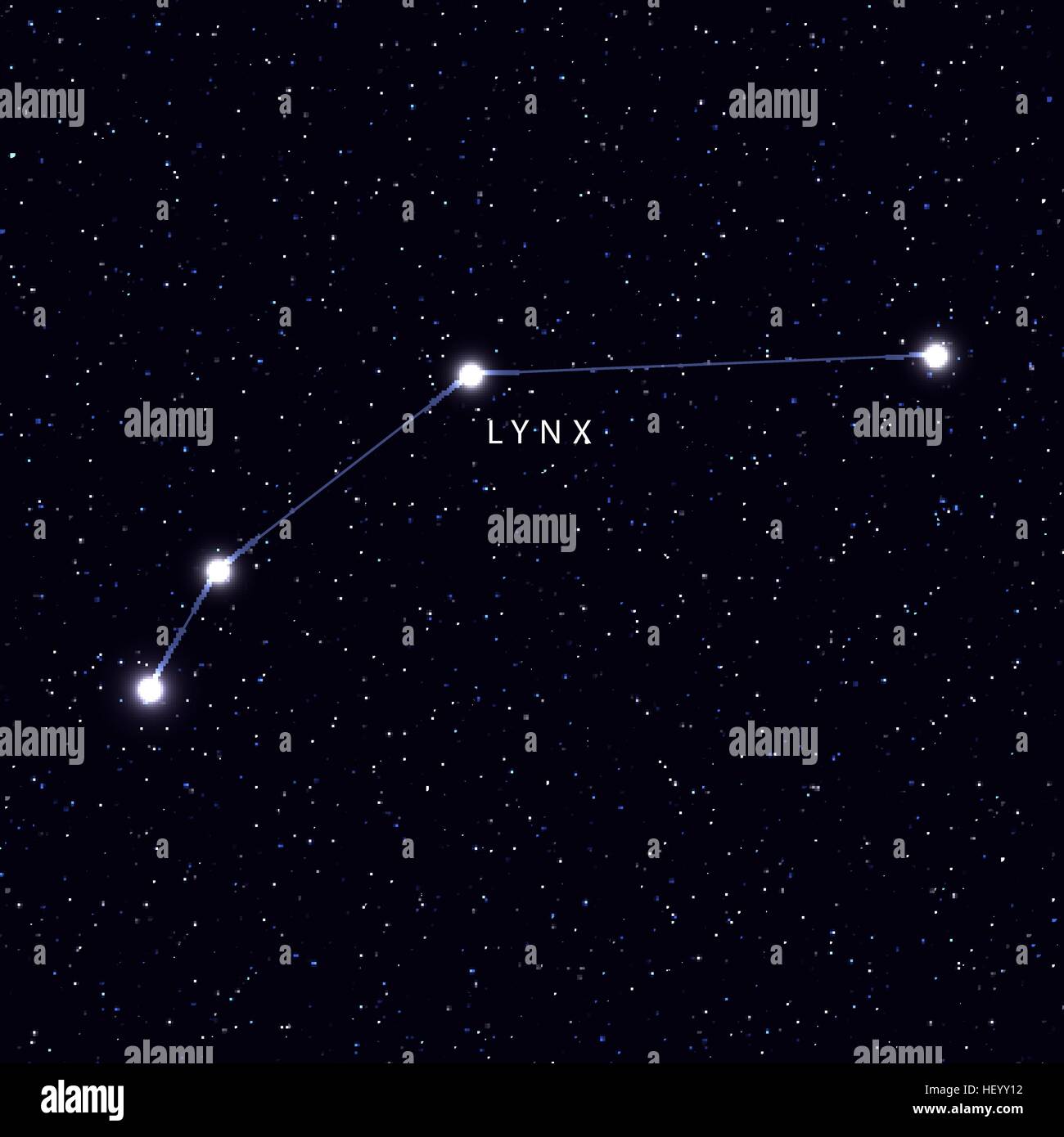 Sky Map with the name of the stars and constellations. Astronomical ...