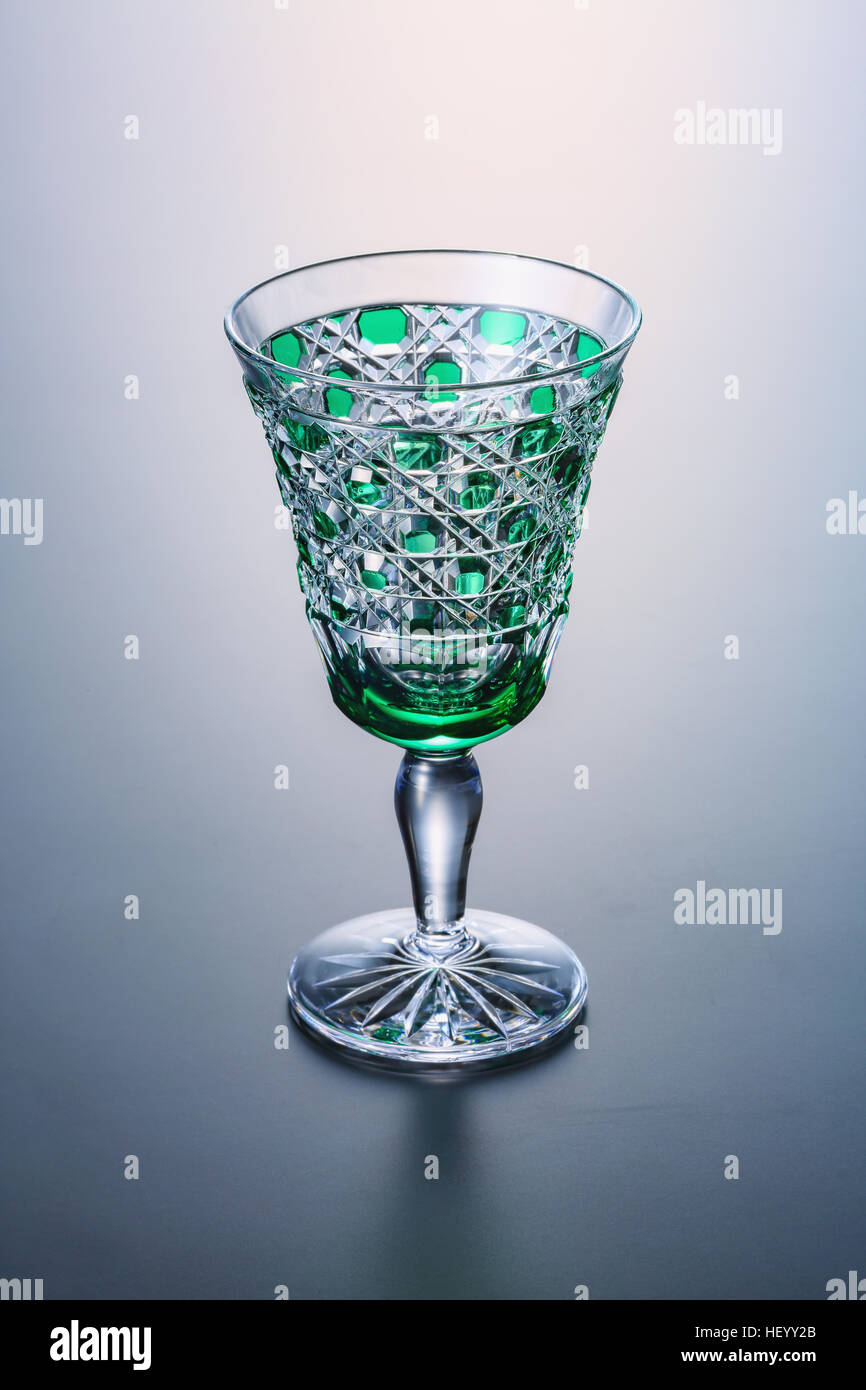 Traditional Japanese Edo Kiriko glassware Stock Photo - Alamy