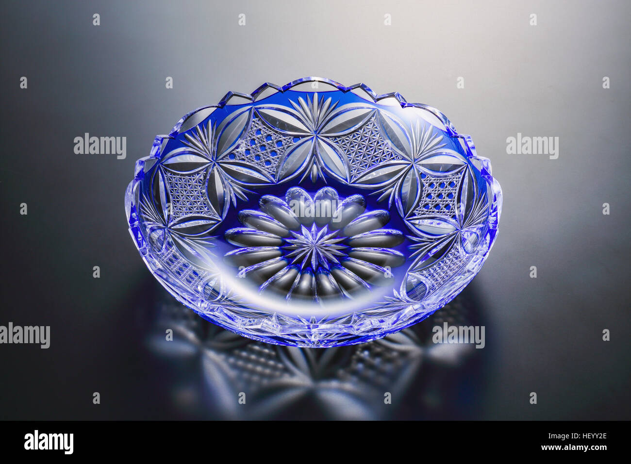Traditional Japanese Edo Kiriko glassware Stock Photo - Alamy