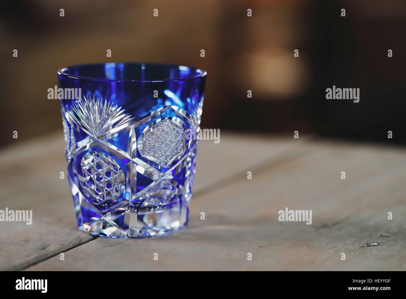 Traditional Japanese Edo Kiriko glassware Stock Photo - Alamy