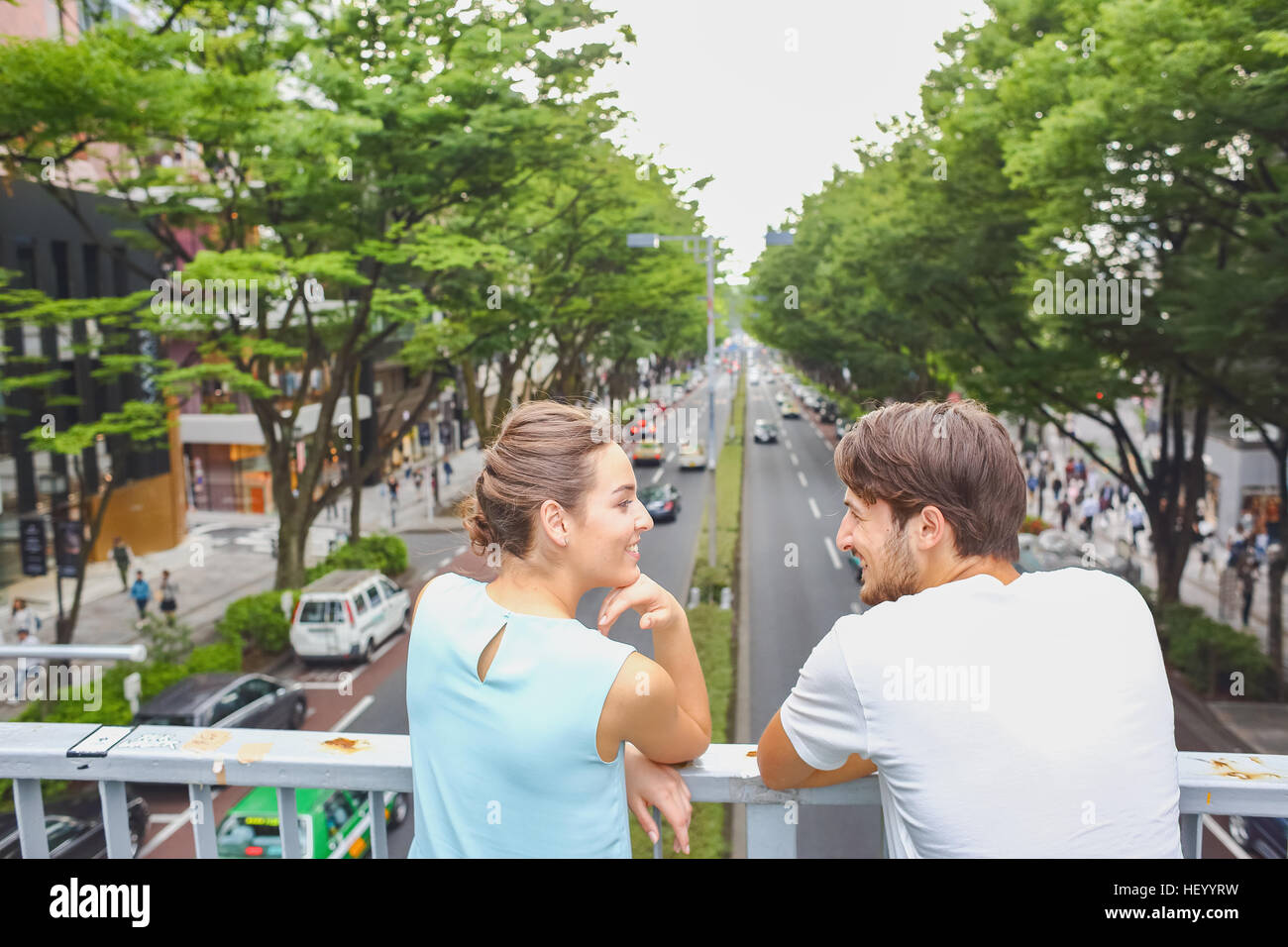Couple rear view sightseeing tourism hi-res stock photography and ...