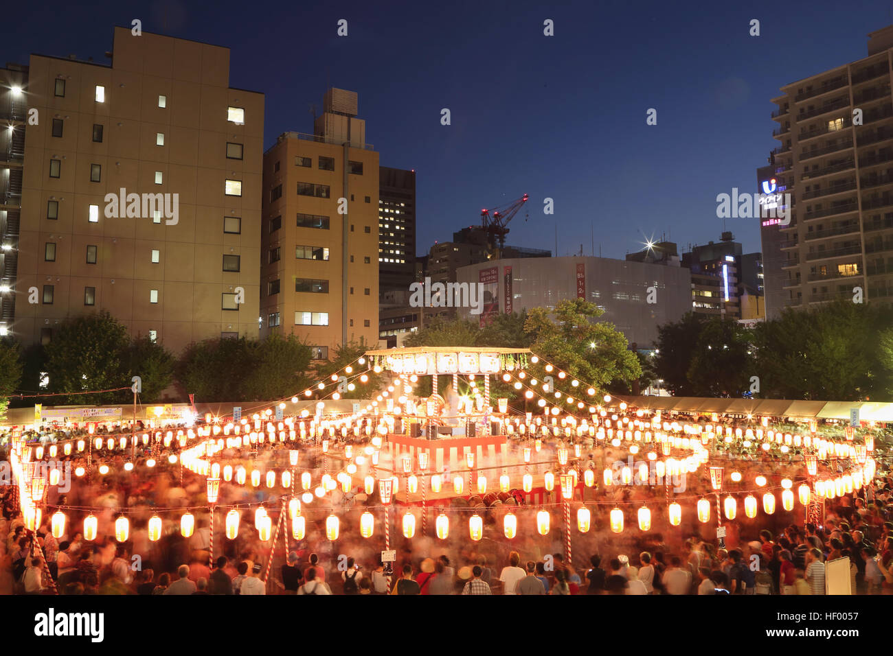 Japanese traditional Bon Odori festival Stock Photo - Alamy