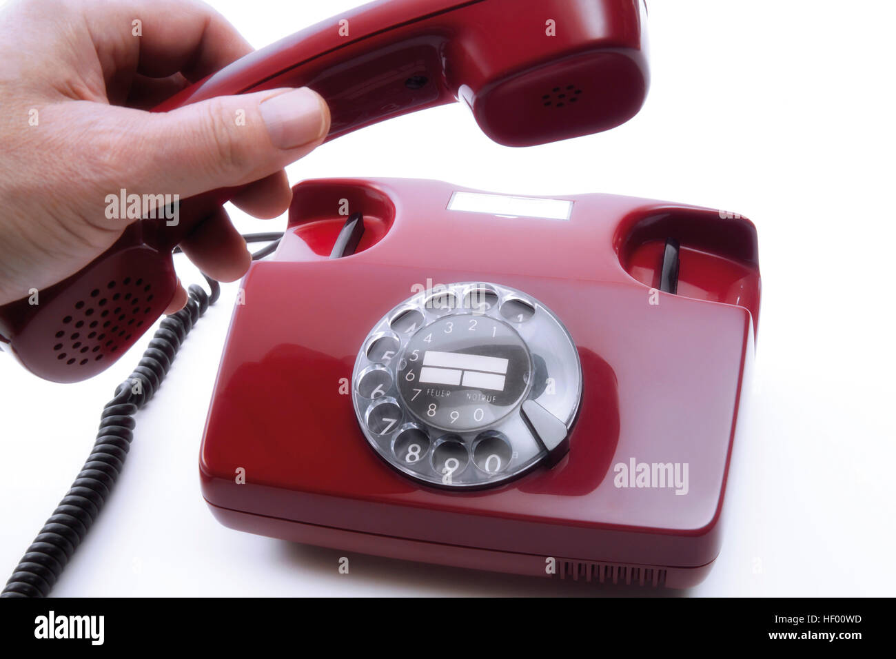 Hand lifts receiver hi-res stock photography and images - Alamy
