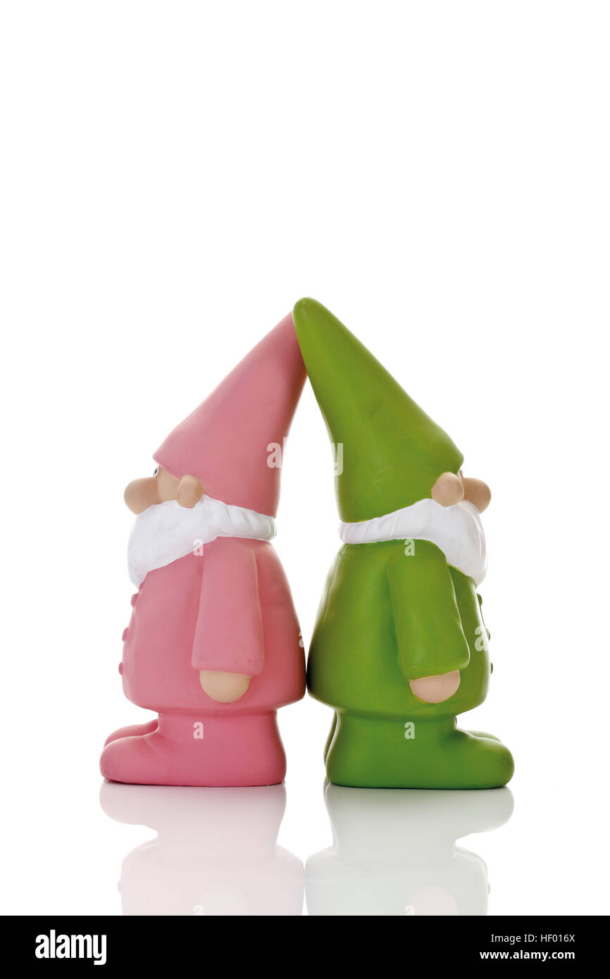 Back view garden gnome standing hi-res stock photography and images - Alamy